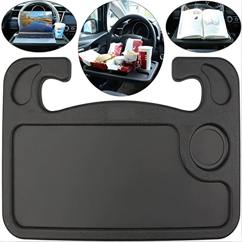 Car Steering Wheel Tray Laptop Desk Mount Table Eating Food Stand Drink ...
